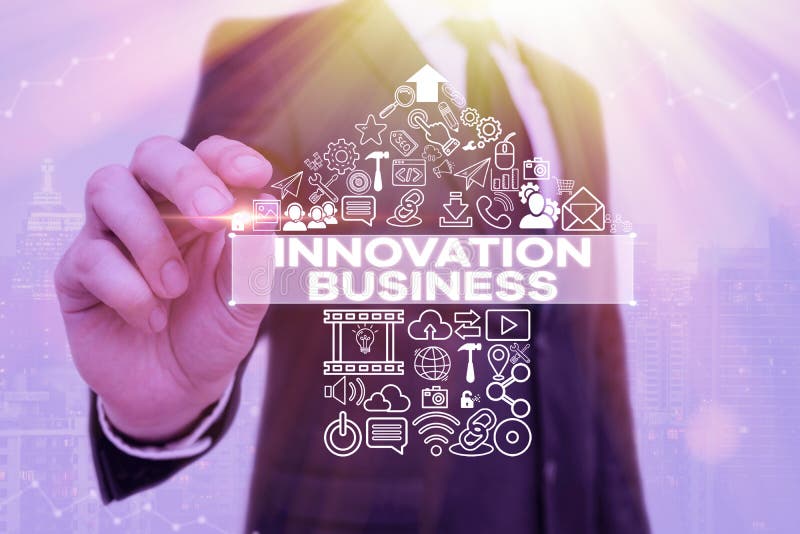 Handwriting Text Innovation Business. Concept Meaning Introduce New ...