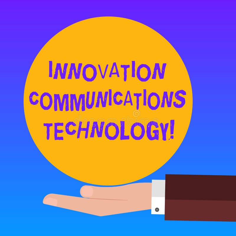 Handwriting Text Innovation Communications Technology. Concept Meaning ...