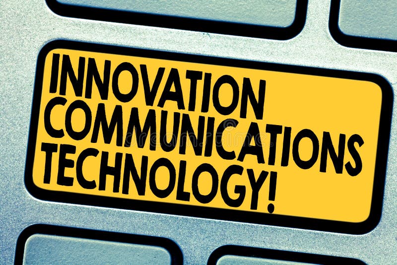 Handwriting Text Innovation Communications Technology. Concept Meaning ...