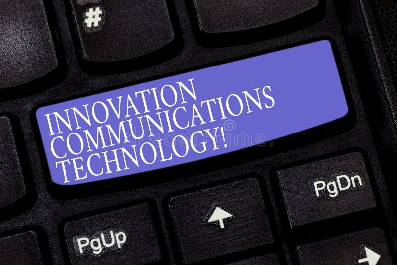 Handwriting Text Innovation Communications Technology. Concept Meaning ...