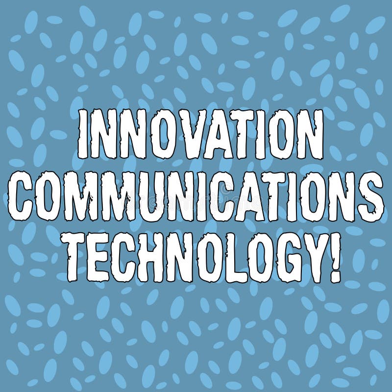 Handwriting Text Innovation Communications Technology. Concept Meaning ...