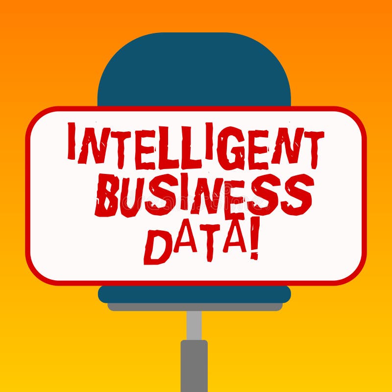 Handwriting Text Intelligent Business Data. Concept Meaning Use of ...
