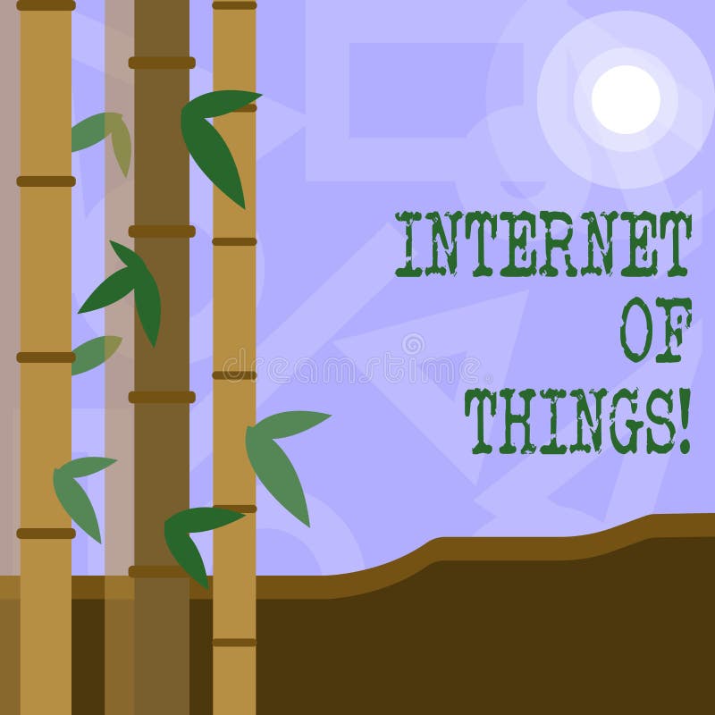 Handwriting Text Internet of Things. Concept Meaning Innovation ...