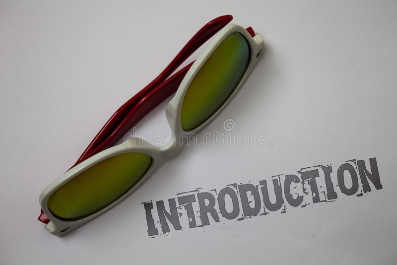 Handwriting Text Introduction. Concept Meaning First Part of a Document ...