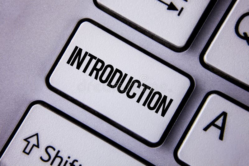 Handwriting Text Introduction. Concept Meaning First Part of a Document ...