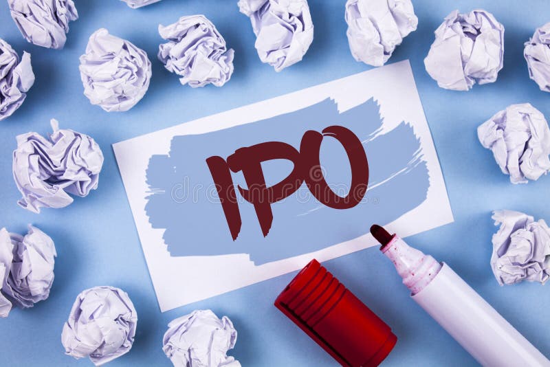 Handwriting Text Ipo. Concept Meaning Initial Public Offering First ... Handwriting Text Ipo. Concept Meaning Initial Public Offering First ...