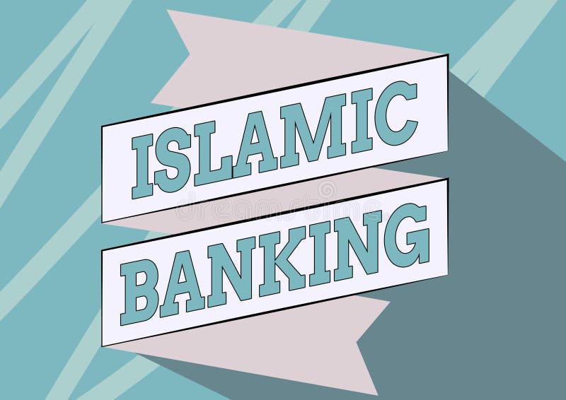 Handwriting Text Islamic Banking. Concept Meaning Banking System Based ...