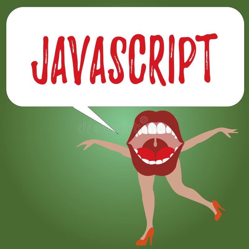 Handwriting Text Javascript Concept Meaning Computer Programming