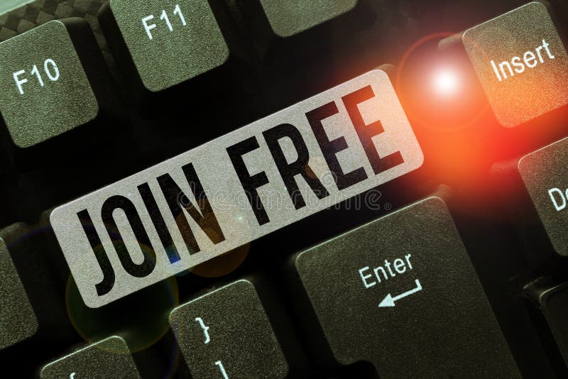 Handwriting Text Join Free. Word Written on the Act or an Instance of ...