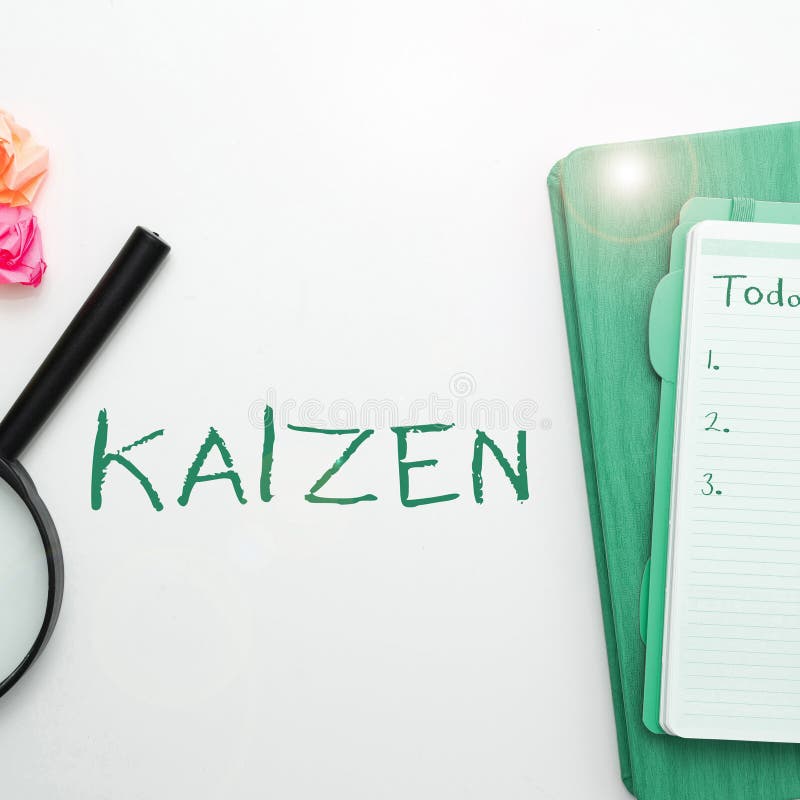 Hand Writing Sign Kaizen. Business Idea a Japanese Business Philosophy ... Hand Writing Sign Kaizen. Business Idea a Japanese Business Philosophy ...