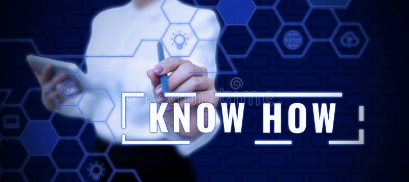 Handwriting Text Know How. Word Written on the Process To Learn of ...