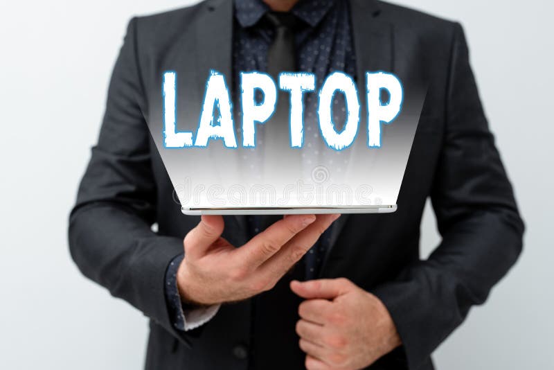 Handwriting Text Laptop. Word for Computer that is Portable and ...