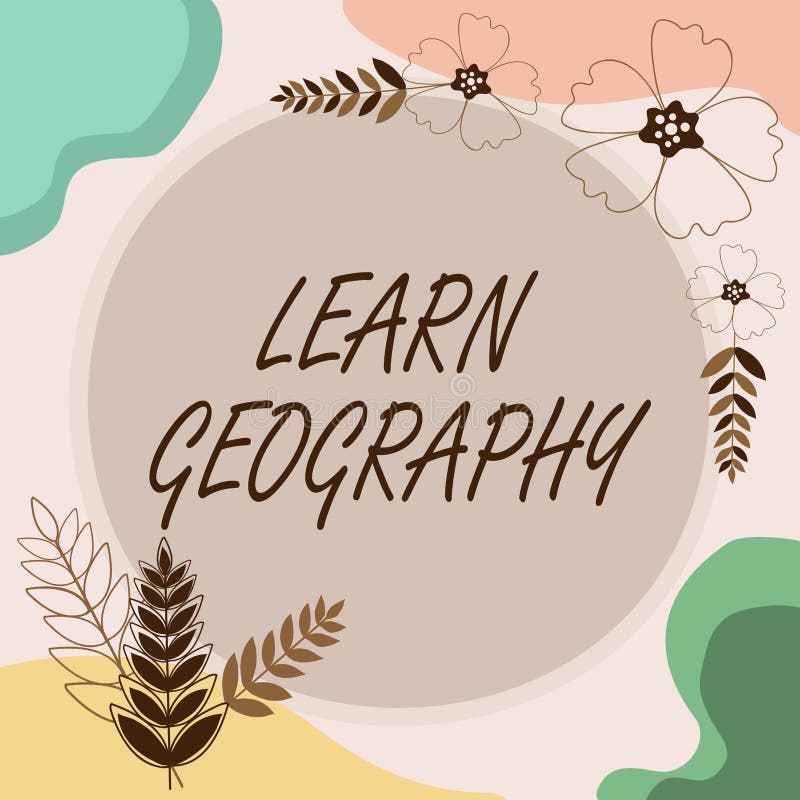 Geography Word Cloud Illustration Stock Vector - Illustration of ...