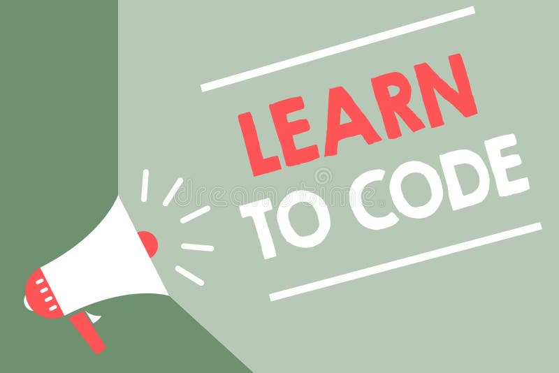 Handwriting Text Learn To Code Concept Meaning Learn To Write Software Be A Computer Programmer