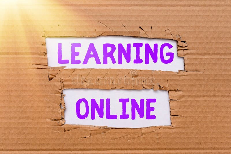 Handwriting Text Learning Online. Word for Learn Something New with the ...