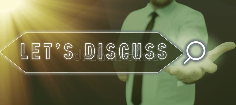 Handwriting Text Let S Discuss. Business Idea Permit To Talk Open Up Go ... Handwriting Text Let S Discuss. Business Idea Permit To Talk Open Up Go ...