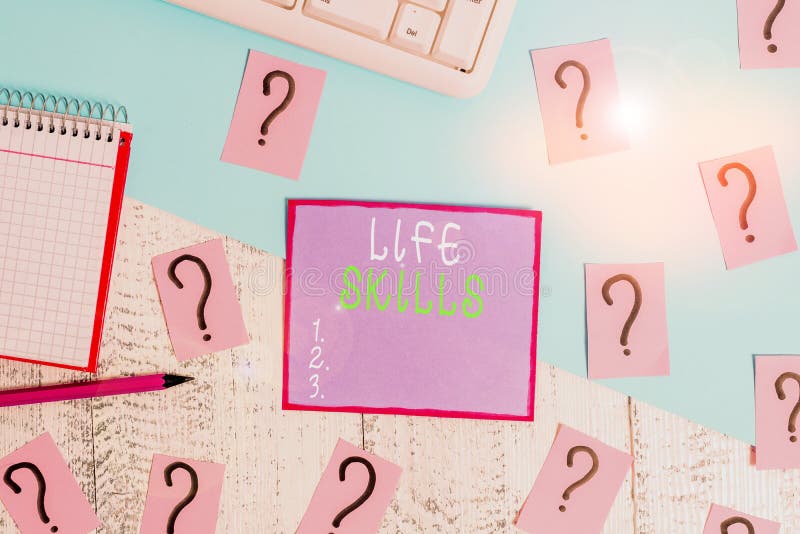 Handwriting Text Life Skills. Concept Meaning Skill that is Necessary ...