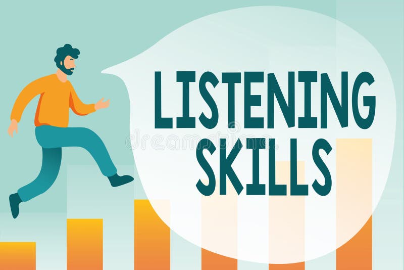 Listening skills stock illustration. Illustration of speak - 30311074