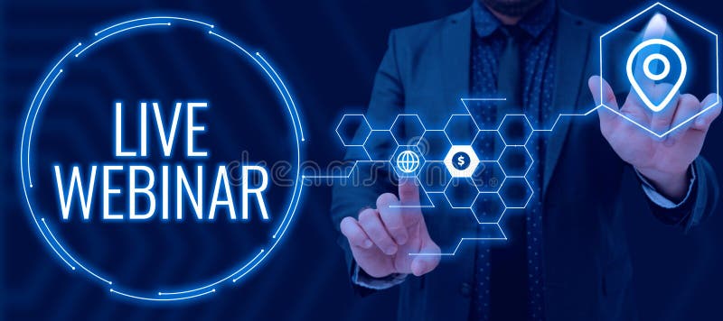 Handwriting Text Live Webinar. Business Concept Interactive Seminar ...