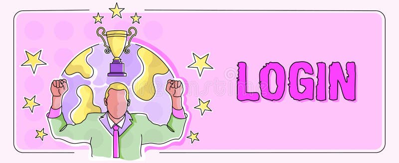 Handwriting Text Login. Concept Meaning Process by Which an Individual ...