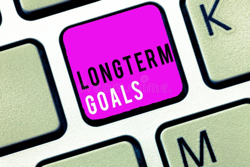 Handwriting Text Longterm Goals. Concept Meaning Strategic Target that ...
