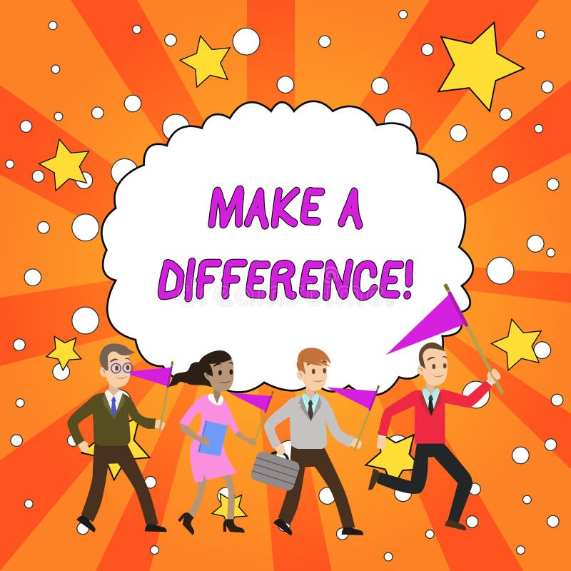 Handwriting Text Make a Difference. Concept Meaning Have Significant ...