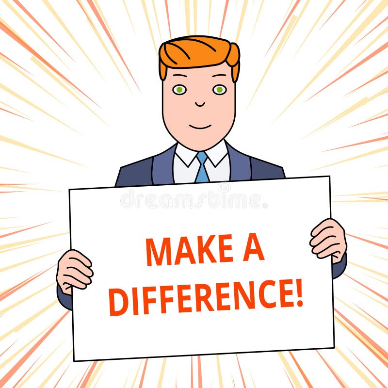 Handwriting Text Make a Difference. Concept Meaning Have Significant ...