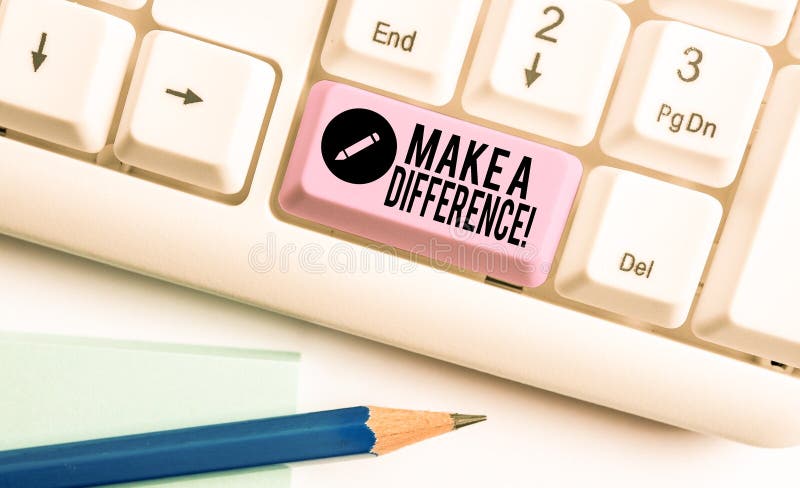 Handwriting Text Make a Difference. Concept Meaning Have Significant ...