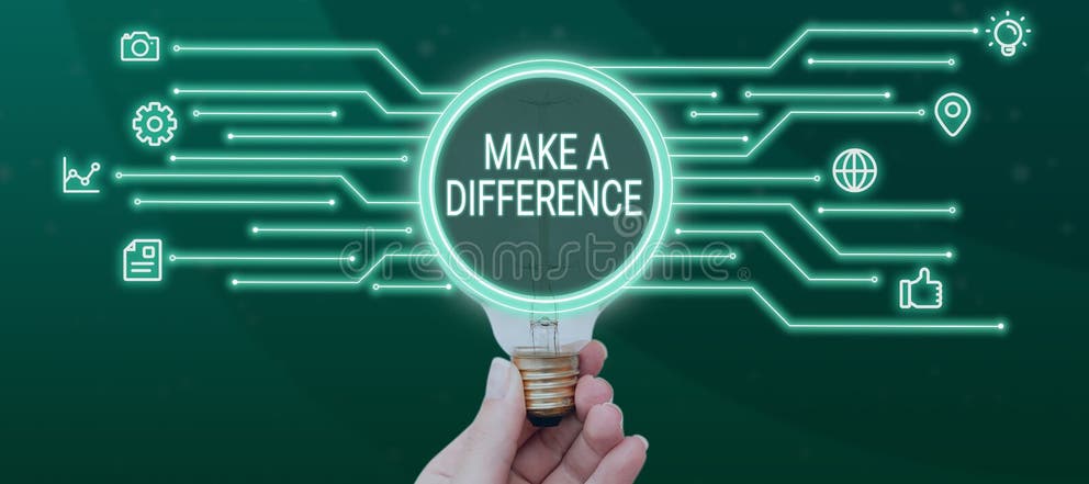 Handwriting Text Make a DifferenceMark an Effect on a Person or ...