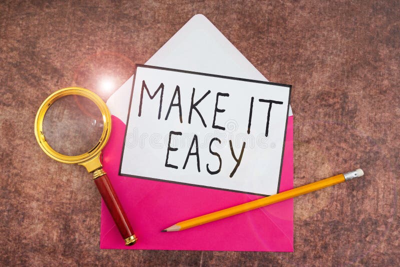 Handwriting Text Make it Easy. Business Approach Smart Approach ...