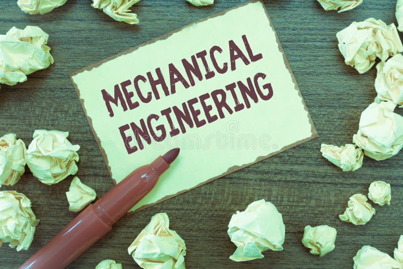 Handwriting Text Mechanical Engineering. Concept Meaning Deals with ...