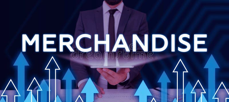 Handwriting Text Merchandise. Business Approach the Commodities or ...