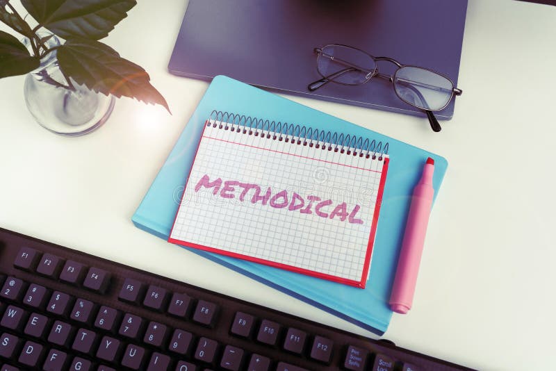 Handwriting Text Methodical. Word Written on System of Methods Used in ...