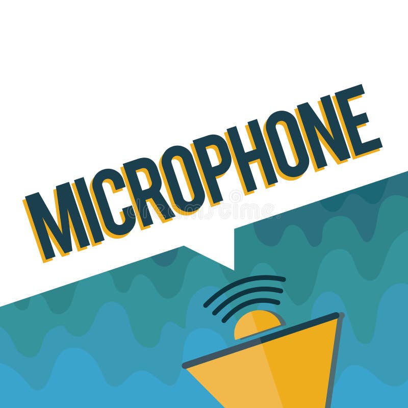 Handwriting Text Microphone. Concept Meaning Instrument for Converting ...
