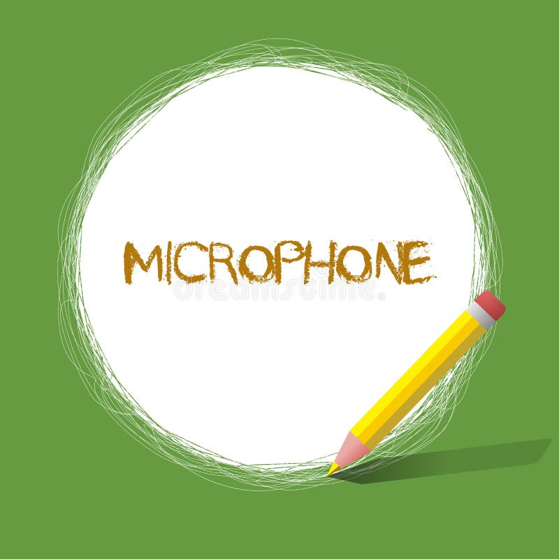 Handwriting Text Microphone. Concept Meaning Instrument for Converting ...