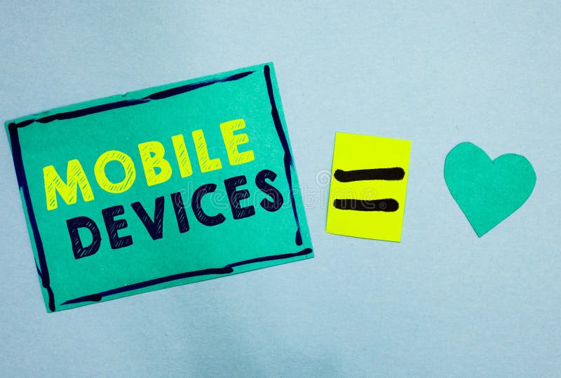 Handwriting Text Mobile Devices. Concept Meaning a Portable Computing ...