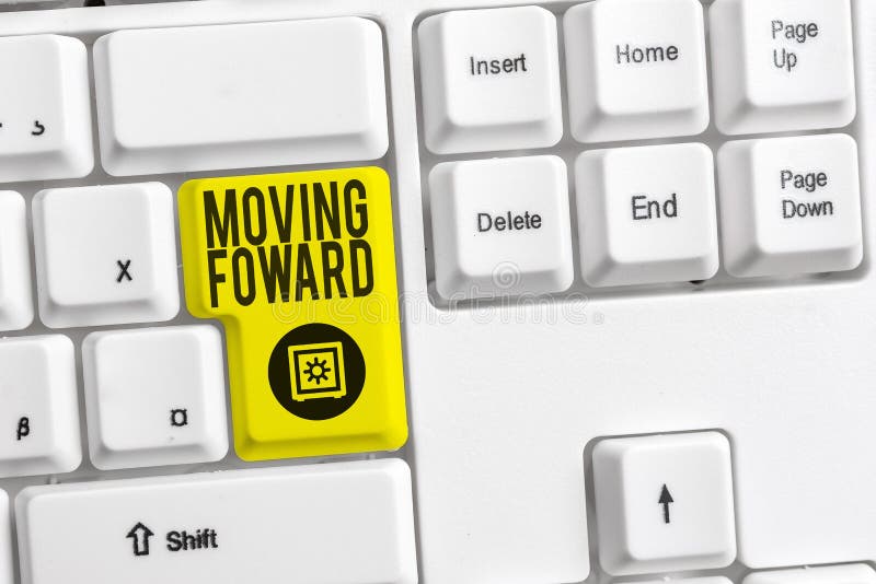 Handwriting Text Moving Foward. Concept Meaning Towards a Point Move on ... Handwriting Text Moving Foward. Concept Meaning Towards a Point Move on ...