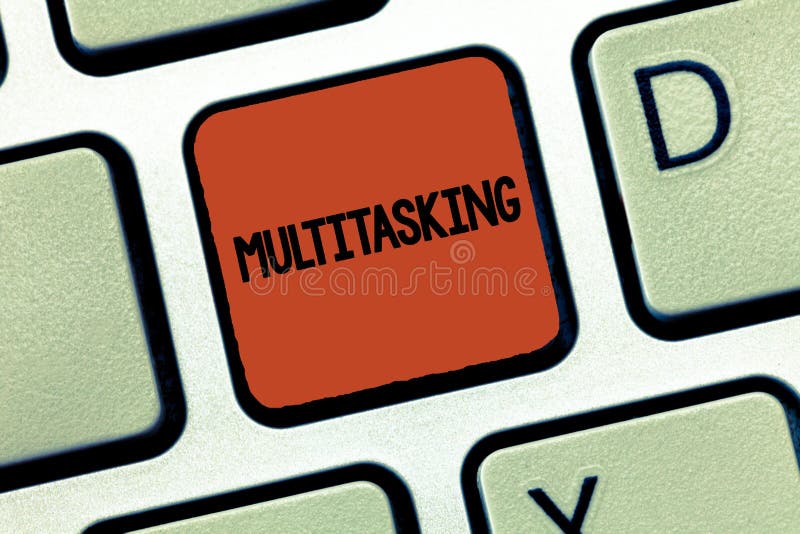 Handwriting Text Multitasking. Concept Meaning Person Who Can Deal with ...