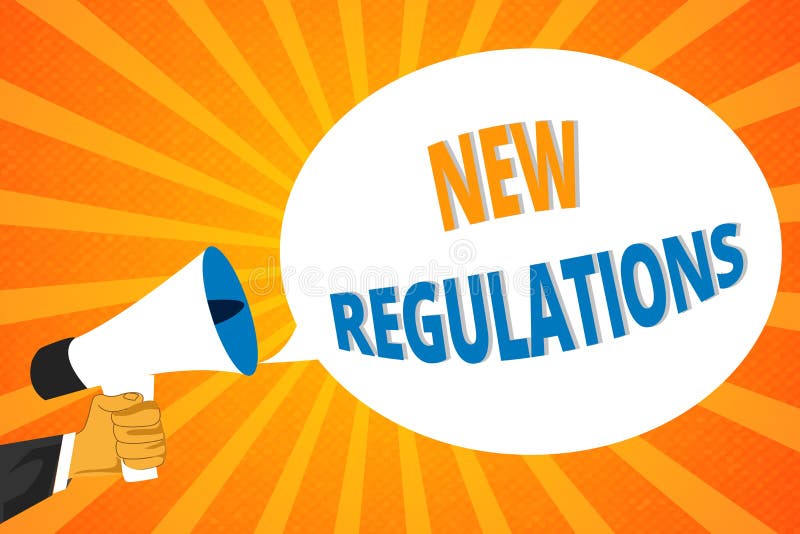 Handwriting Text New Regulations. Concept Meaning Regulation ...