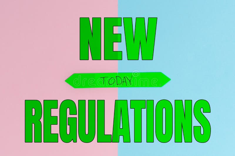 Conceptual Display New Regulations. Business Idea Rules Made Government ...