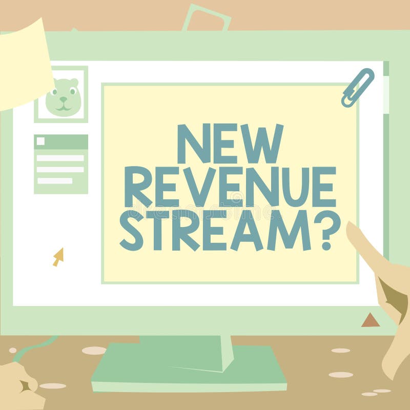 Inspiration Showing Sign New Revenue Stream Question. Word Written on ...