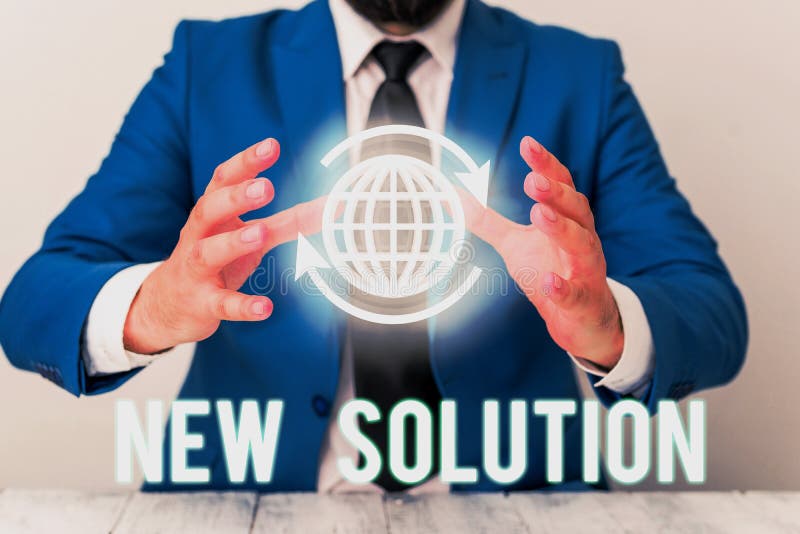 Handwriting Text New Solution. Concept Meaning Modern Innovation Latest ...