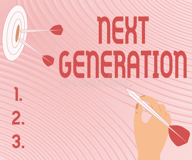 Handwriting Text Next Generation. Concept Meaning Product that Has Been ...