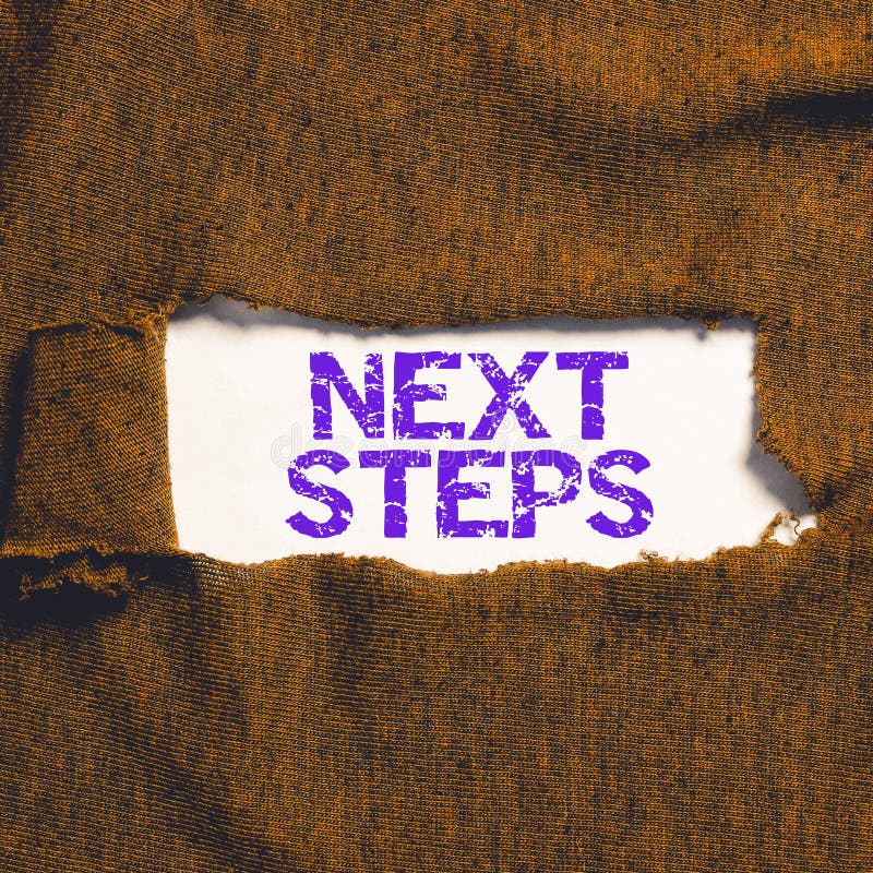 Handwriting Text Next Steps. Word for Numper of Process Going To Be ...