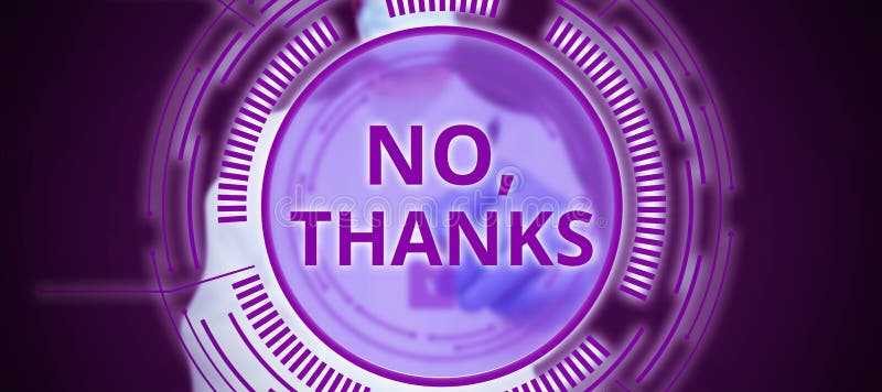 Handwriting Text No, Thanks. Word for Answering Question Using these ...