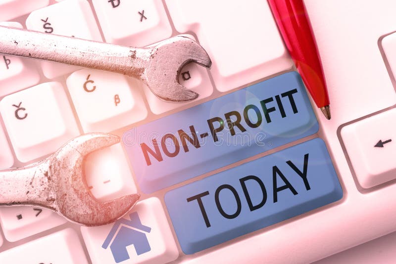Handwriting Text Non Profit. Word Written on Providing Products or ...