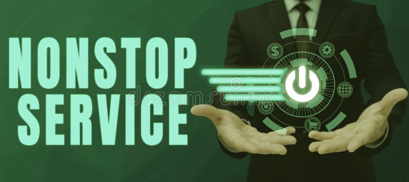 Conceptual Display Nonstop Service. Concept Meaning System of Public ...