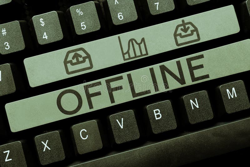 Handwriting Text Offline. Business Concept Not Having Directly ...