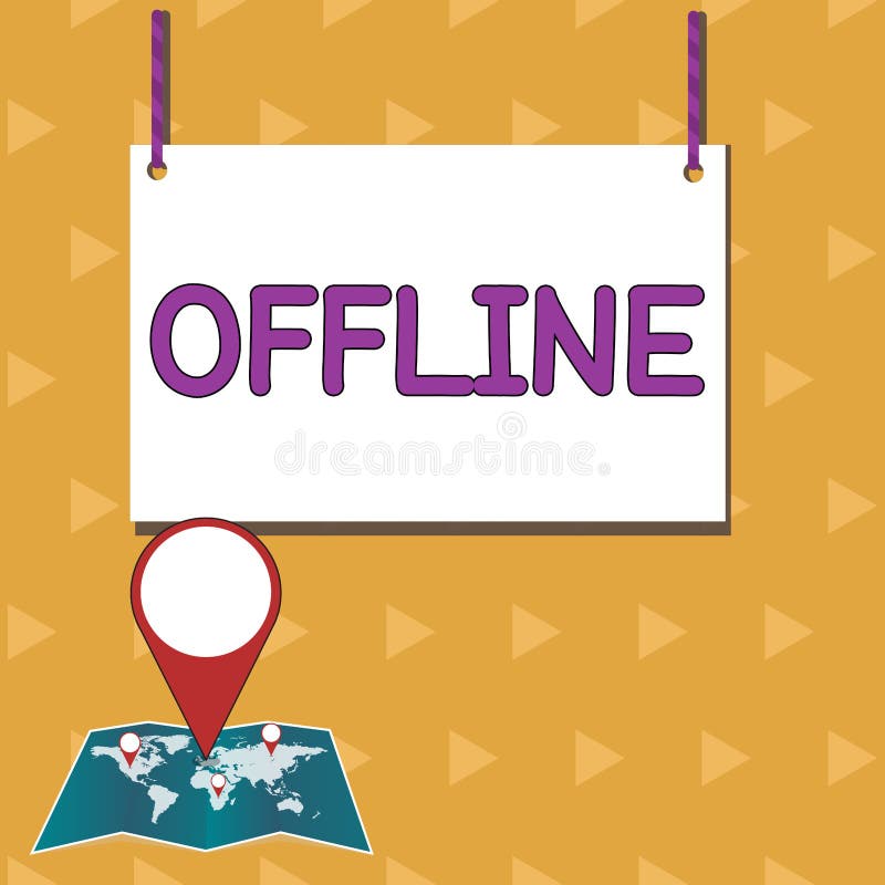 Offline Internet Icon Vector. Off Network Symbol Concept Stock Vector ...