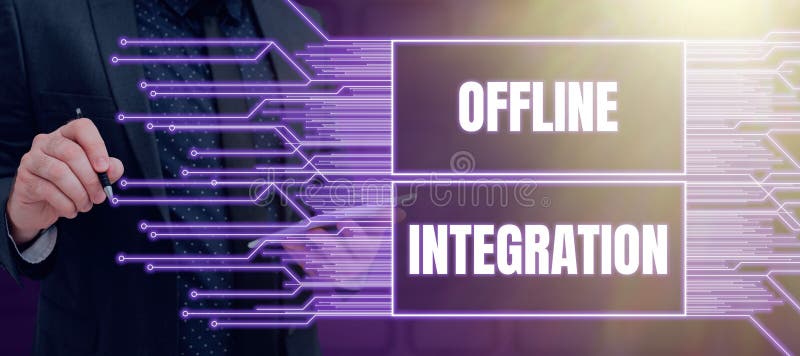 Hand Writing Sign Offline Integration. Business Approach First Triad of ... Hand Writing Sign Offline Integration. Business Approach First Triad of ...